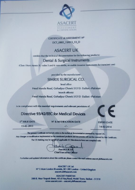 5 Trusted Certificates | ISO & CE Certified – Simrix